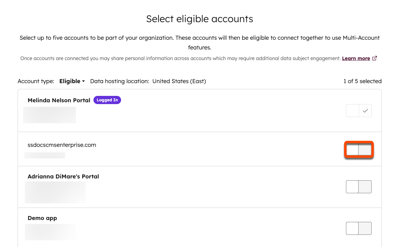 Set up multi-account management